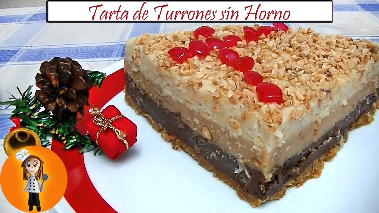 Tarta de Turrones de Navidad sin Horno | Receta de Cocina en Familia ...