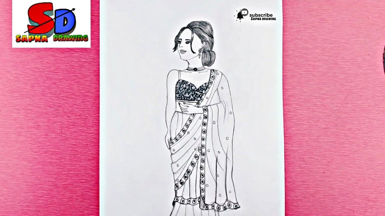 how to draw a beautiful woman || drawing || pencil sketch || easy woman ...
