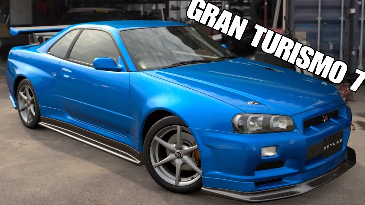 GT7 - Nissan R34 GT-R V-Spec II Nür '02 - YouTube