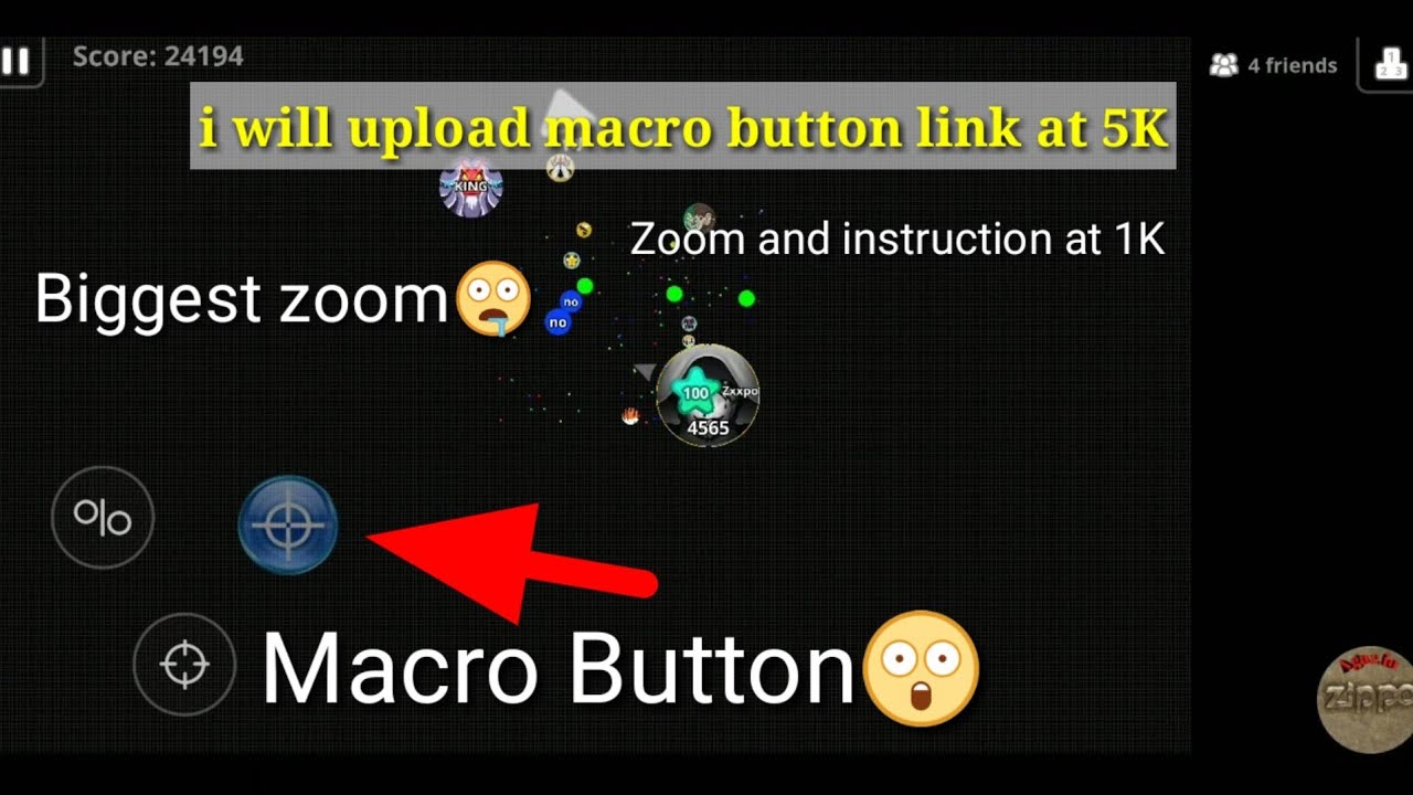 Agar.io MACRO BUTTON and ZOOM hack + Clips. - YouTube
