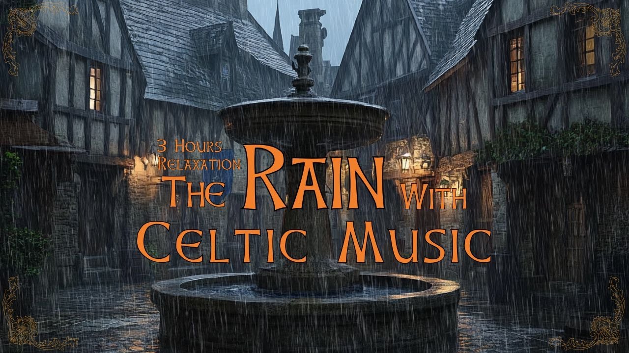 Soothing Celtic Melodies with Rain | Relaxing Music for Sleep, Study ...