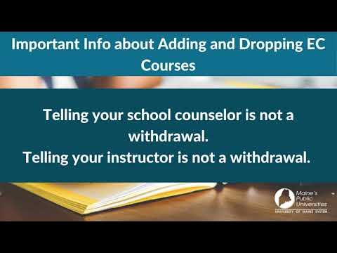 Adding Dropping a Course - YouTube