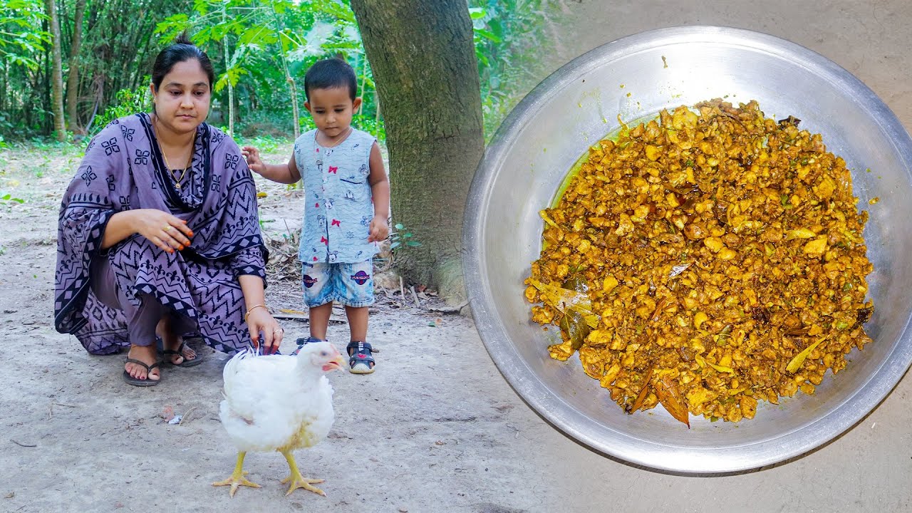 Chicken Bhaji Recipe by Village Food Life - YouTube