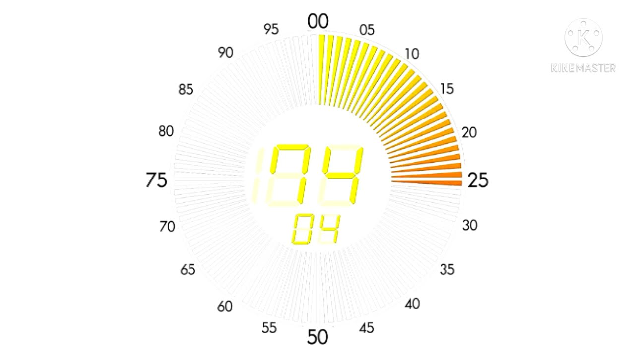 100 Seconds Countdown in G-Major 4464 - YouTube