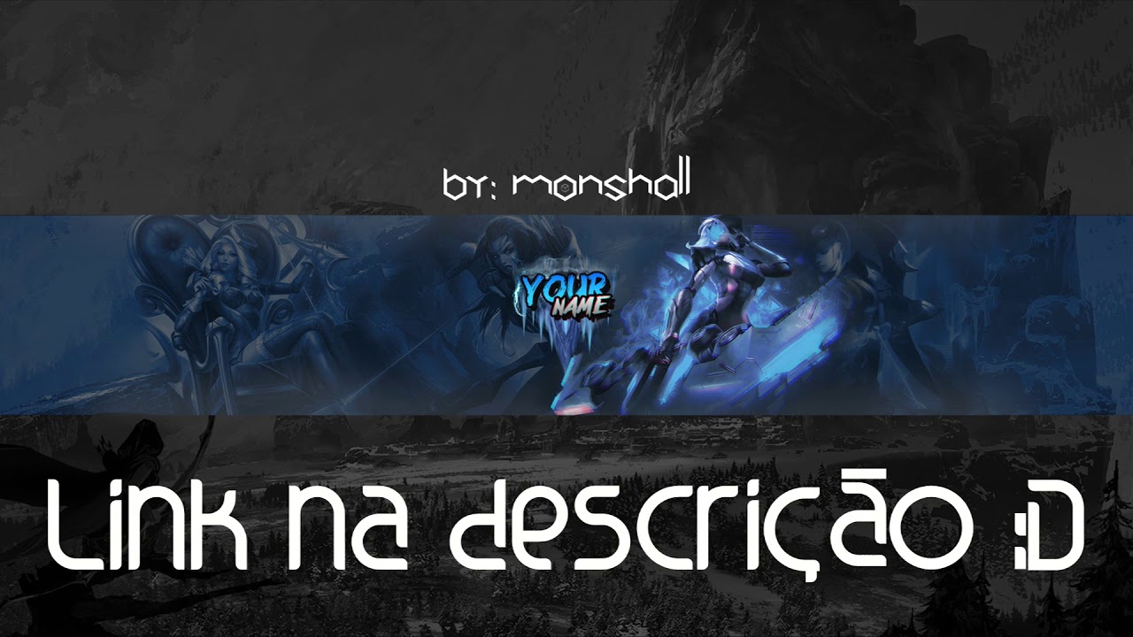 FREE BANNER TEMPLATE - ASHE (League of Legends) - YouTube