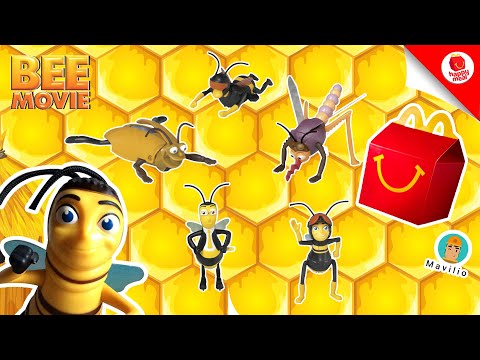 2007 McDonald's Bee Movie Happy Meal Set 1-6 Complete