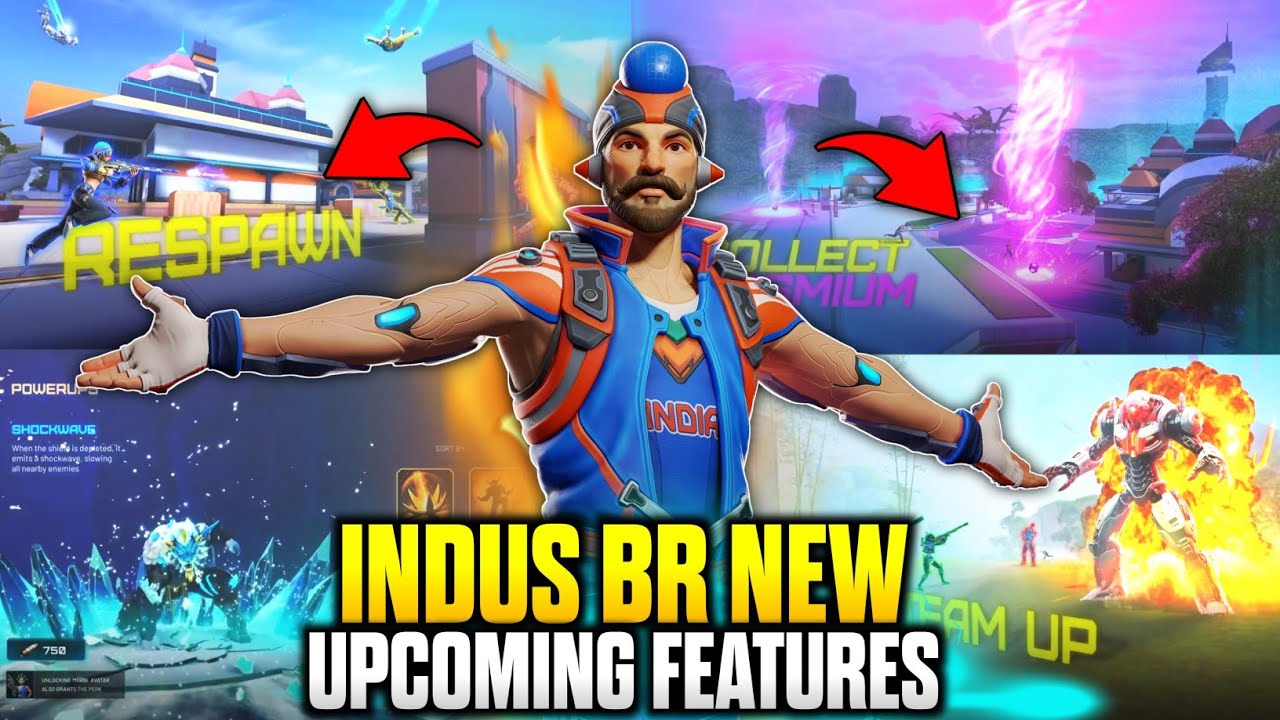 INDUS UPCOMING FEATURES 😍| BATTLE ROYALE eXtraction | RESPAWN | COSMIUM ...