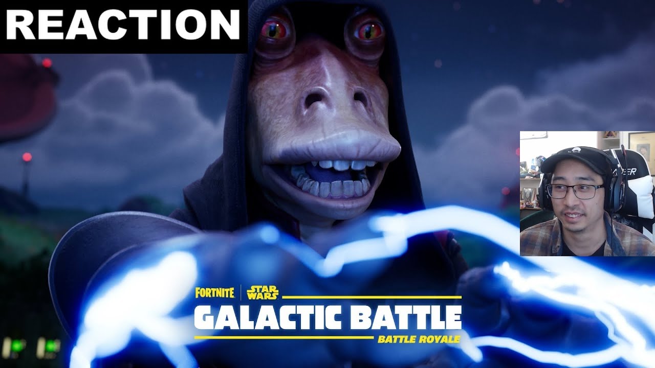 Reaction | Fortnite Galactic Battle Teaser Trailer (Darth Jar Jar) - YouTube