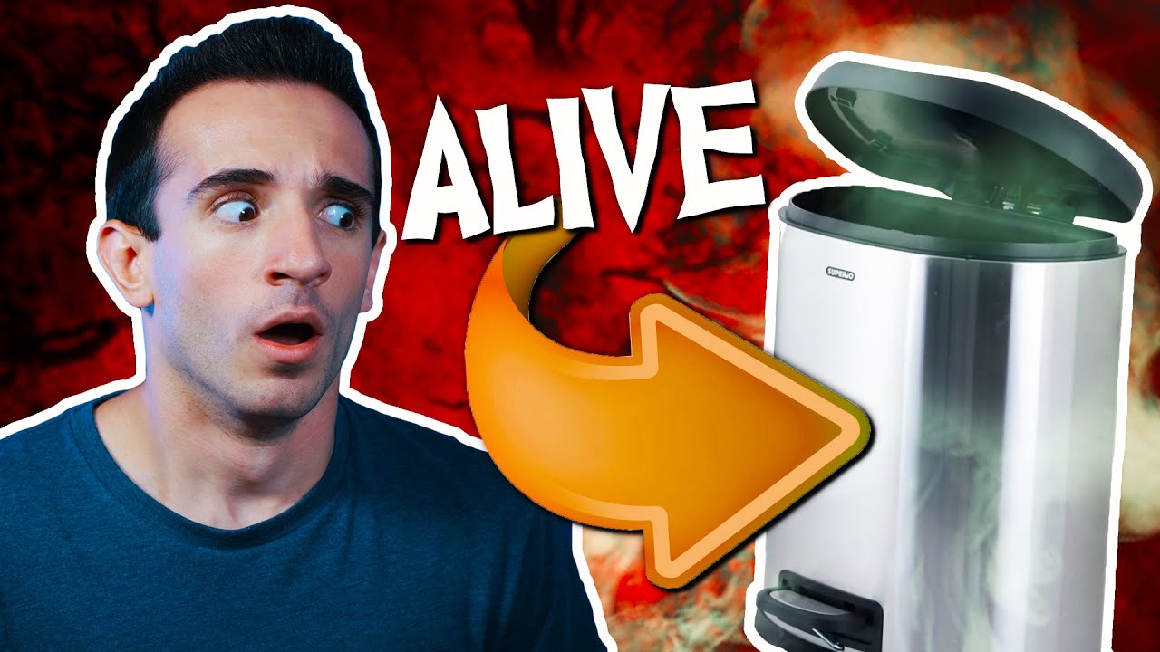 HAUNTED GARBAGE CAN! - YouTube