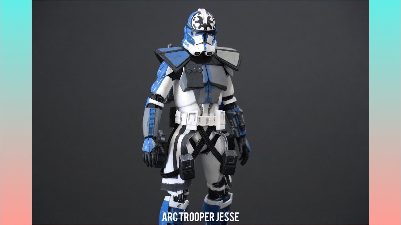 Star Wars Black Series Custom Arc Trooper Jesse - YouTube
