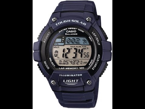 Review và hướng dẫn sử dụng đồng hồ casio tough solar ws220 - YouTube