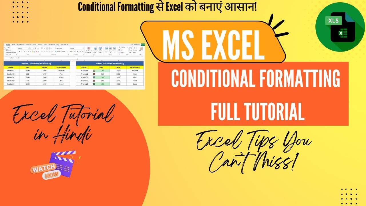 Excel Conditional Formatting Full Tutorial Excel Tutorial In Hindi 5443