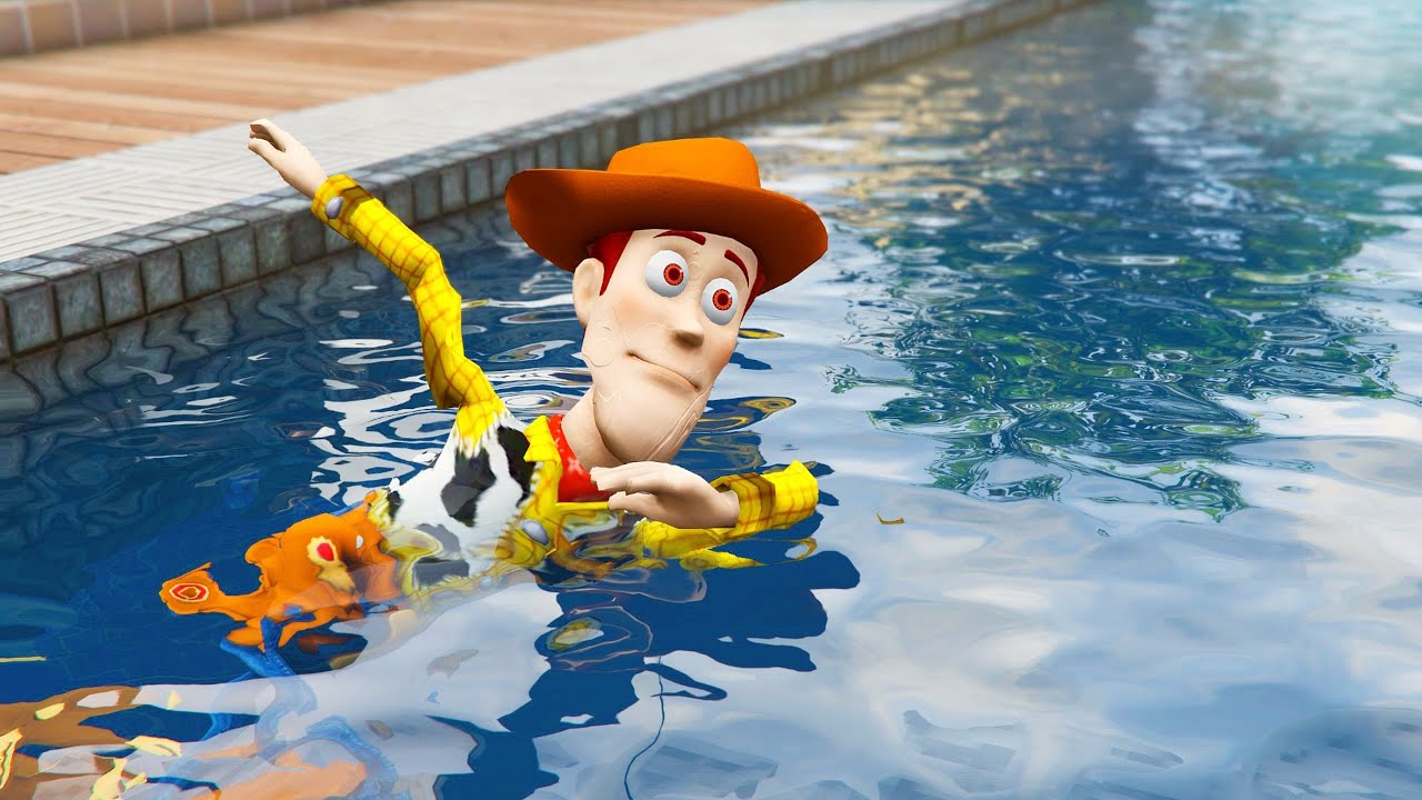 GTA 5 Water Ragdolls WOODY Jumps/Fails ep.13 (Euphoria Physics | Funny ...