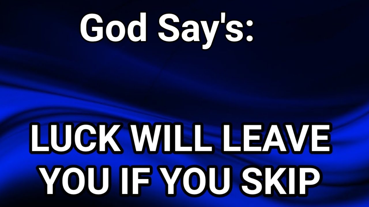 🙏💫 God Say's: | 😳😢 Luck Will Leave You If You Skip | 🙏🛑 God Message For ...