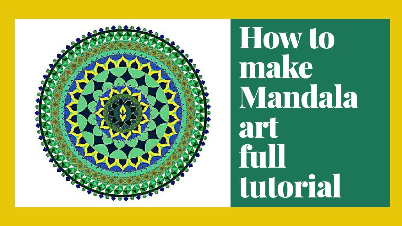 How to make Mandala art on Adobe Illustrator full tutorial fashion ...