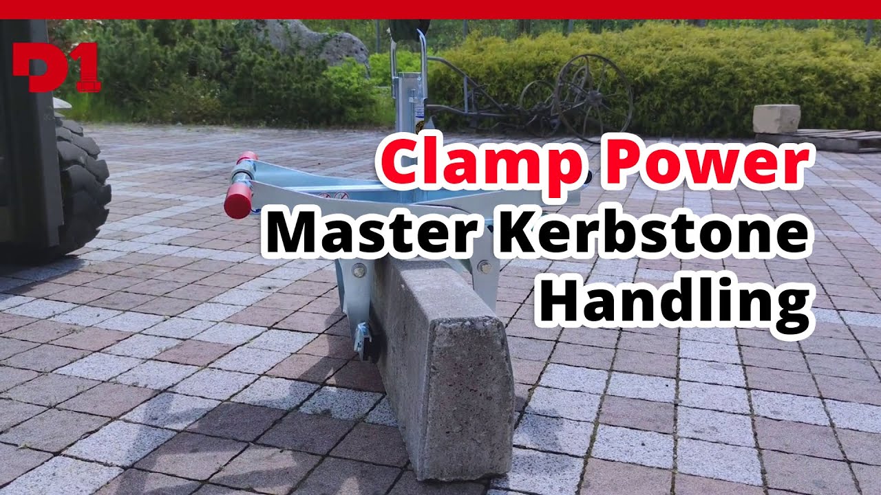 Efficient Clamps for #Concrete Steps / #KerbStones Handling - YouTube