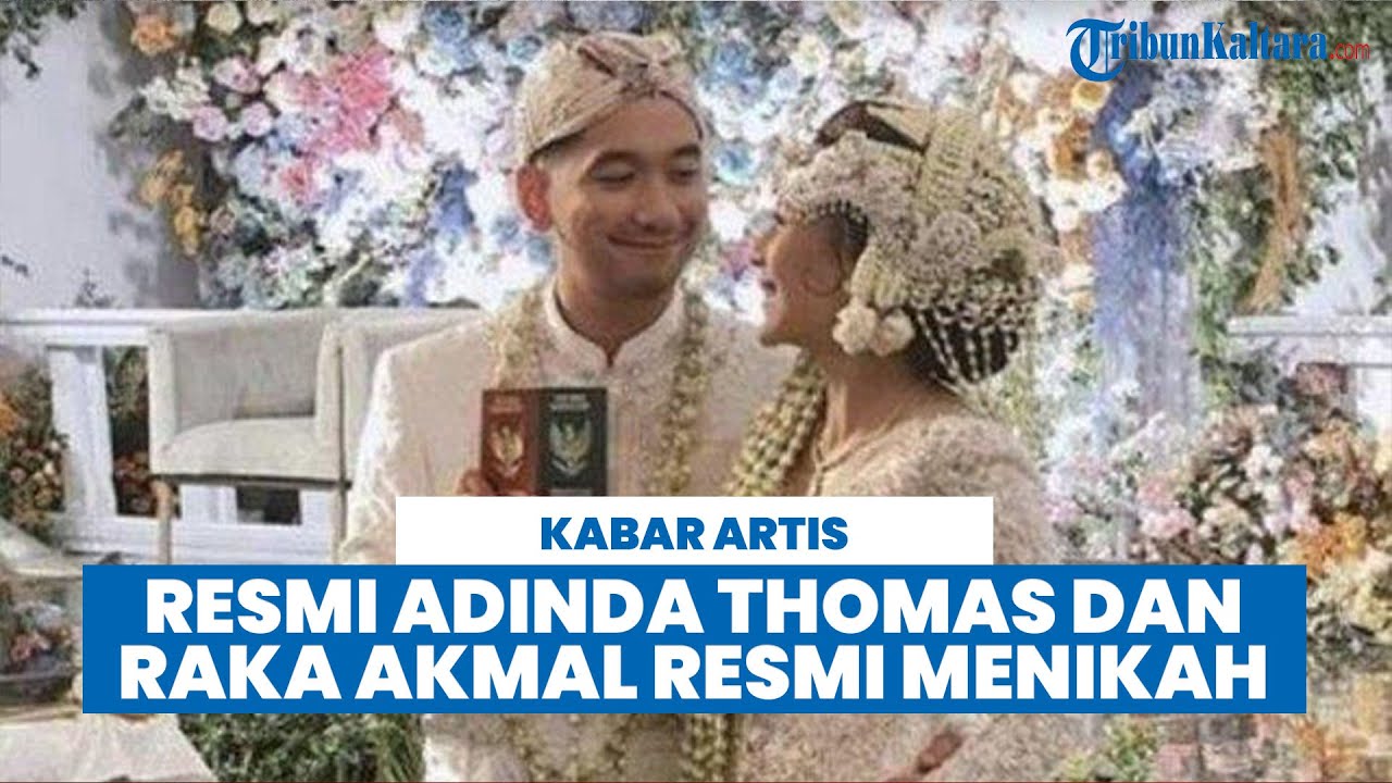 Selamat! Adinda Thomas dan Raka Akmal Resmi Menikah - YouTube