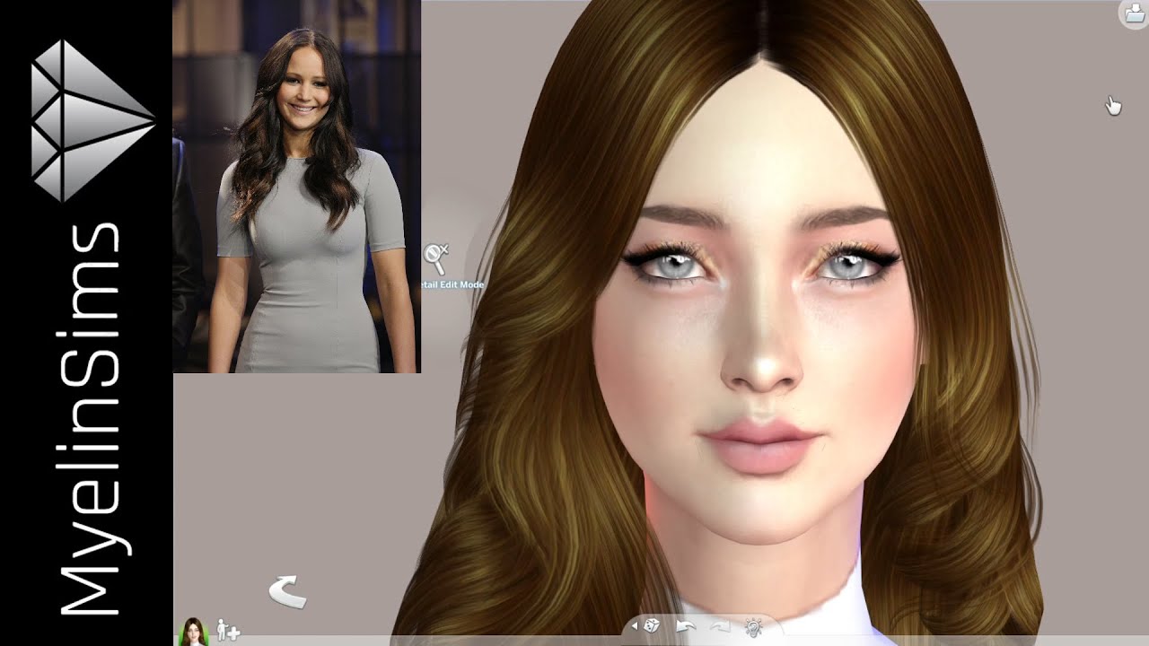 🌸The Sims 4 | Create A Sim - Jennifer Lawrence - YouTube