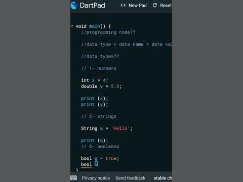 Boolean DataType #boolean #datatypes #dart #programming #language #flutter - YouTube