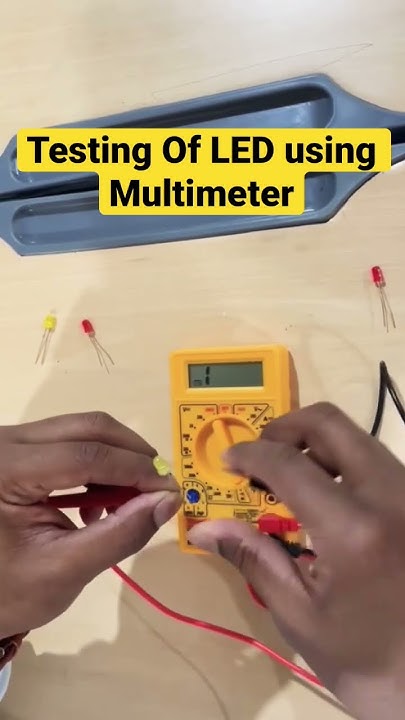How to check LED using Multimeter #youtubeshorts #reels #physics # ...