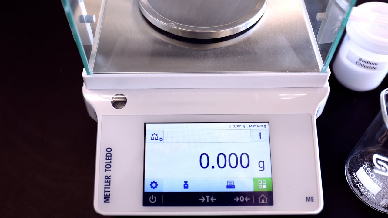 MJC Chemistry: Using Electronic Balances - YouTube