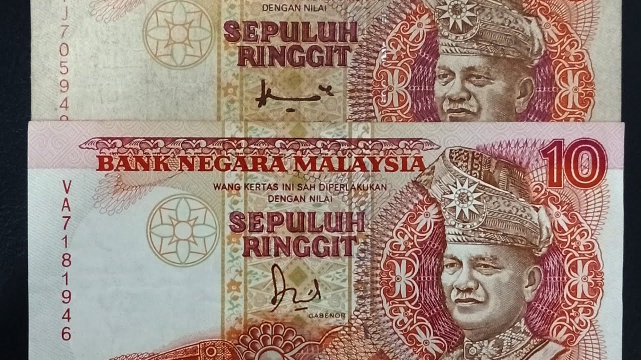 Duit lama - sepuluh ringgit (siri 6 Jaafar) dan (siri 7 Ahmad Don ...