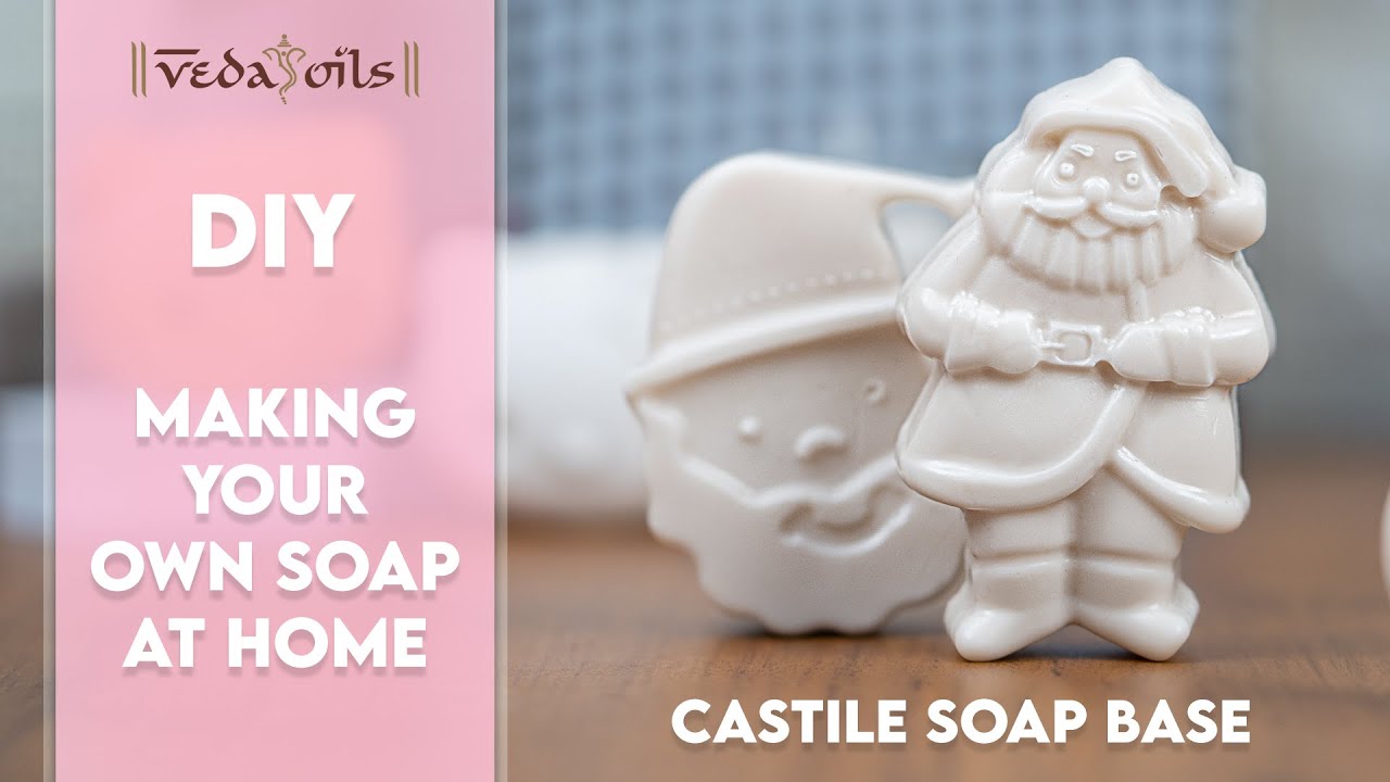 How to Make Homemade Castile Bar Soap | Easy DIY Steps - VedaOils - YouTube