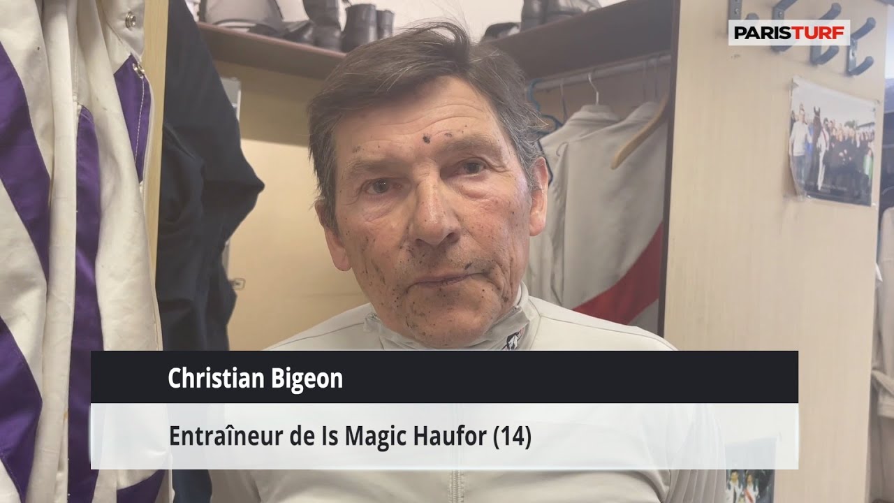Christian Bigeon, entraîneur de Is Magic Haufor (24/02 à Paris ...