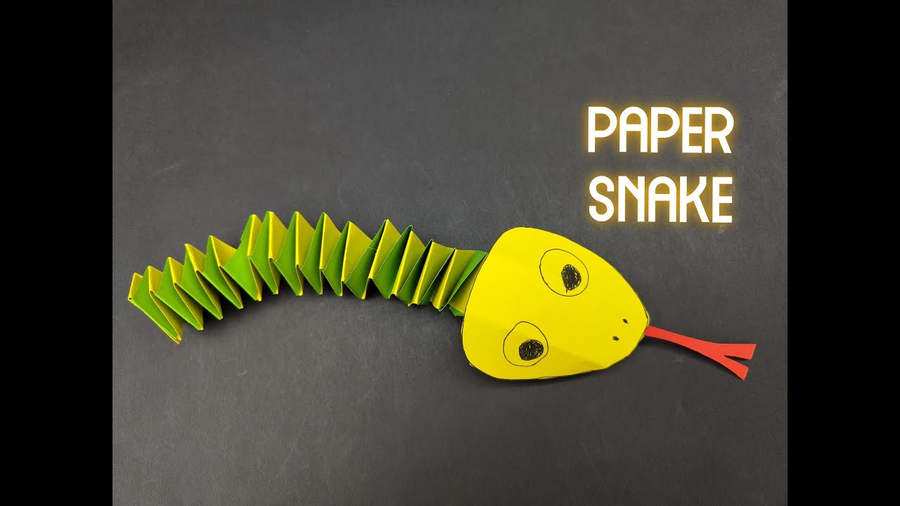 Amazing Paper Snake | How to make easy paper SNAKE | Moving Paper Snake ...