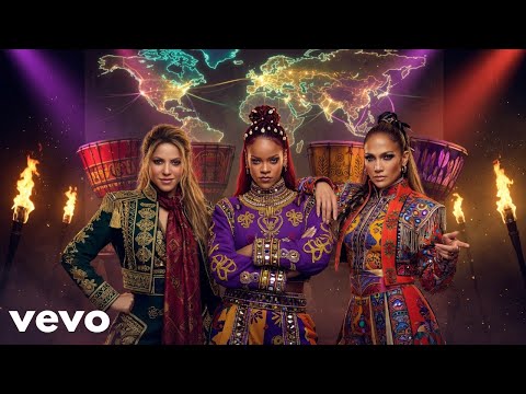 Shakira Ft Rihanna & Jennifer Lopez — FIESTA WITHOUT BORDERS 🌍 | Global Cultural Anthem 2026