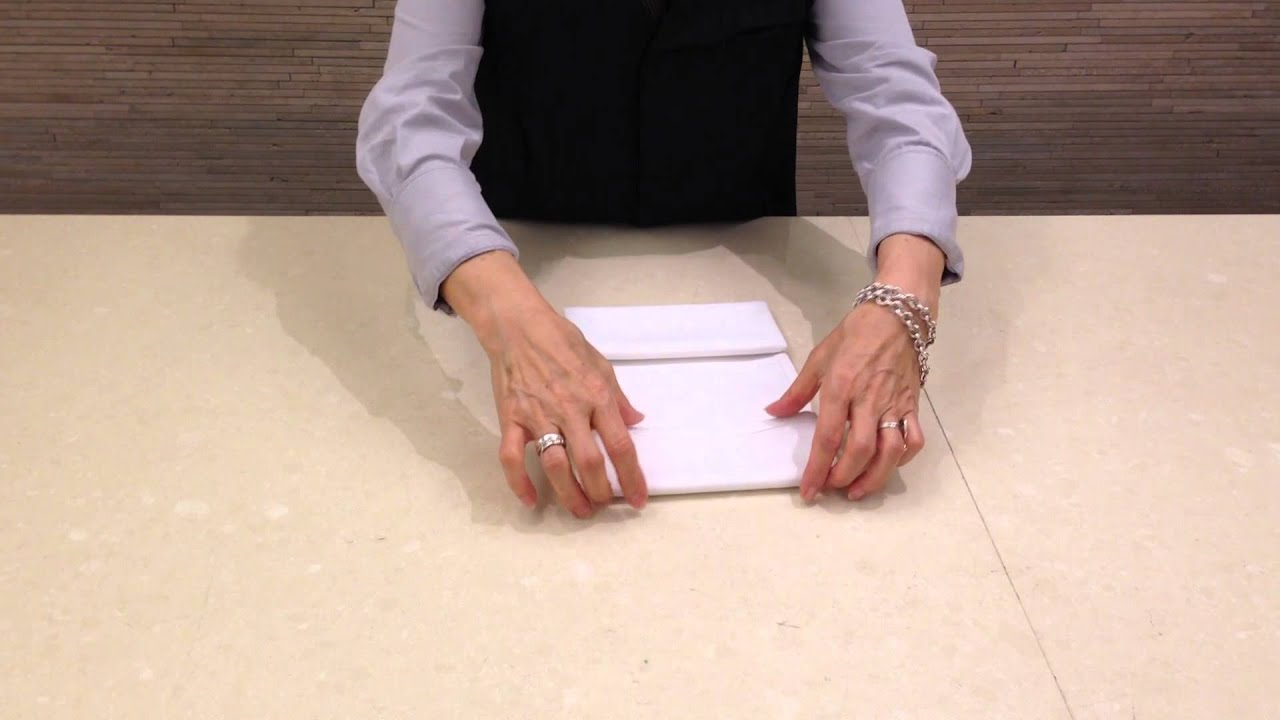 DIY Napkin Standard Fold YouTube diy-napkin-standard-fold-youtube