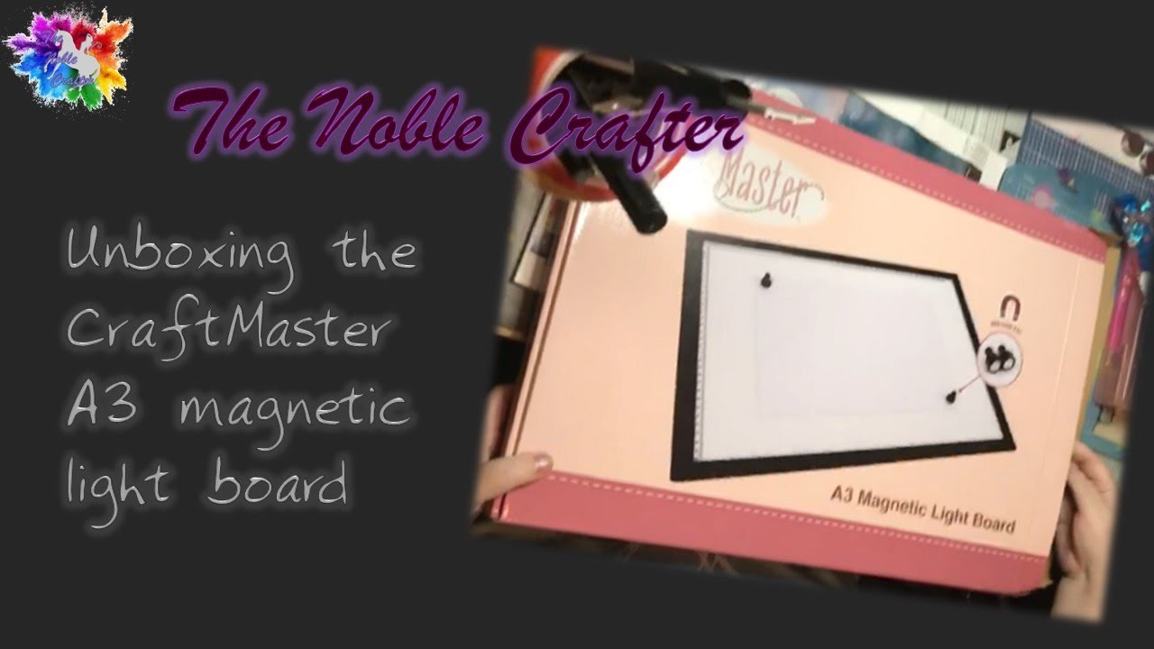 Unboxing the CraftMaster A3 Magnetic Light Board - YouTube