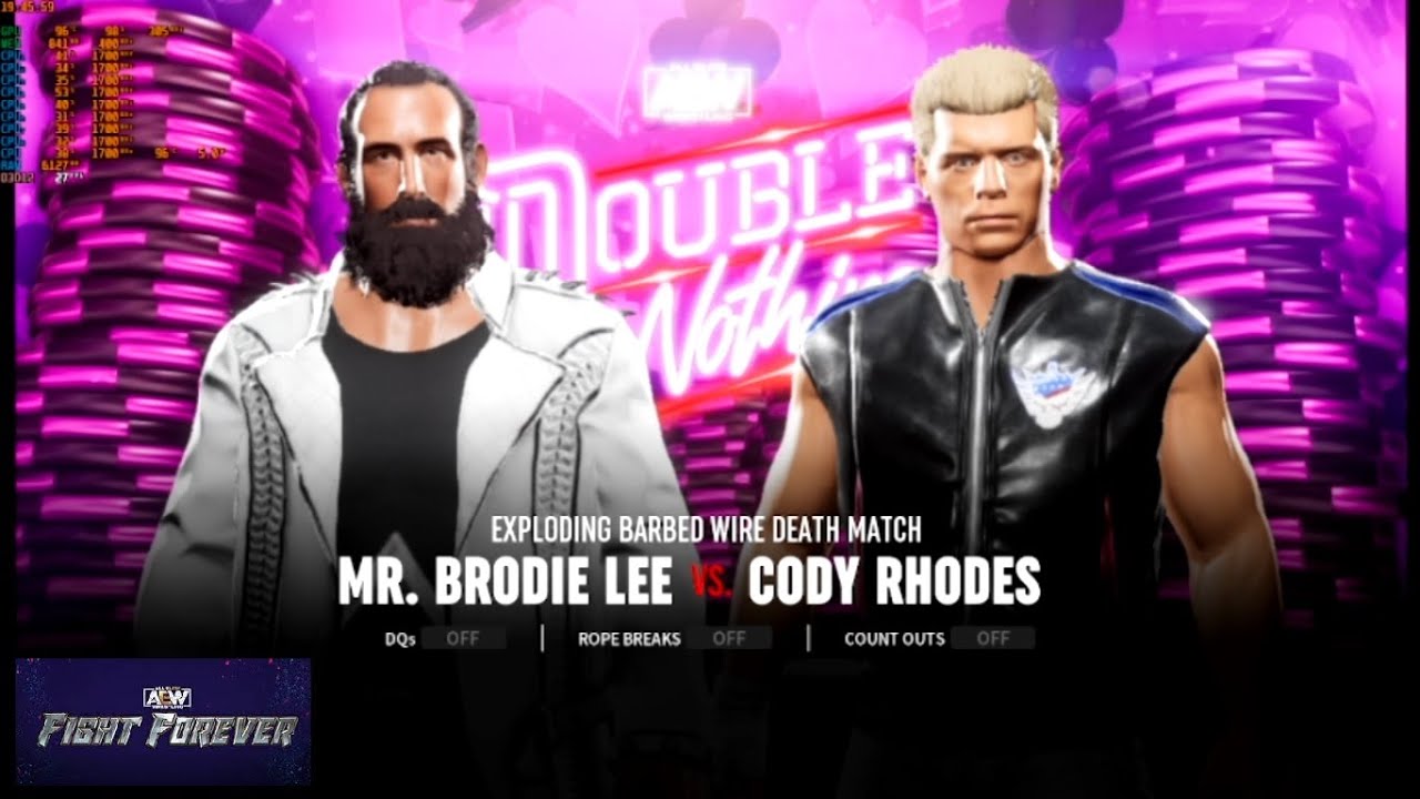AEW Fight Forever 1.01 PC Mr. Brodie Lee vs Cody Rhodes - YouTube
