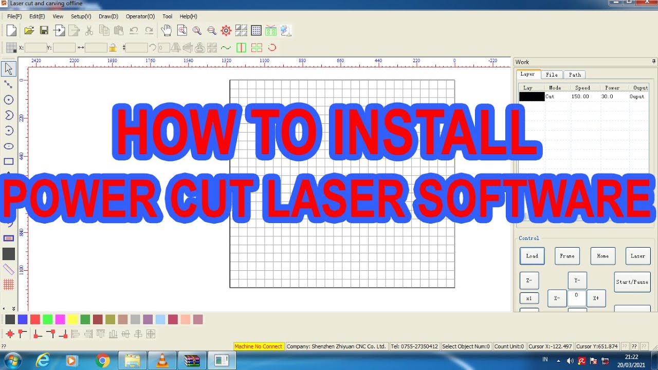 How To Install Power Cut Laser Software - YouTube
