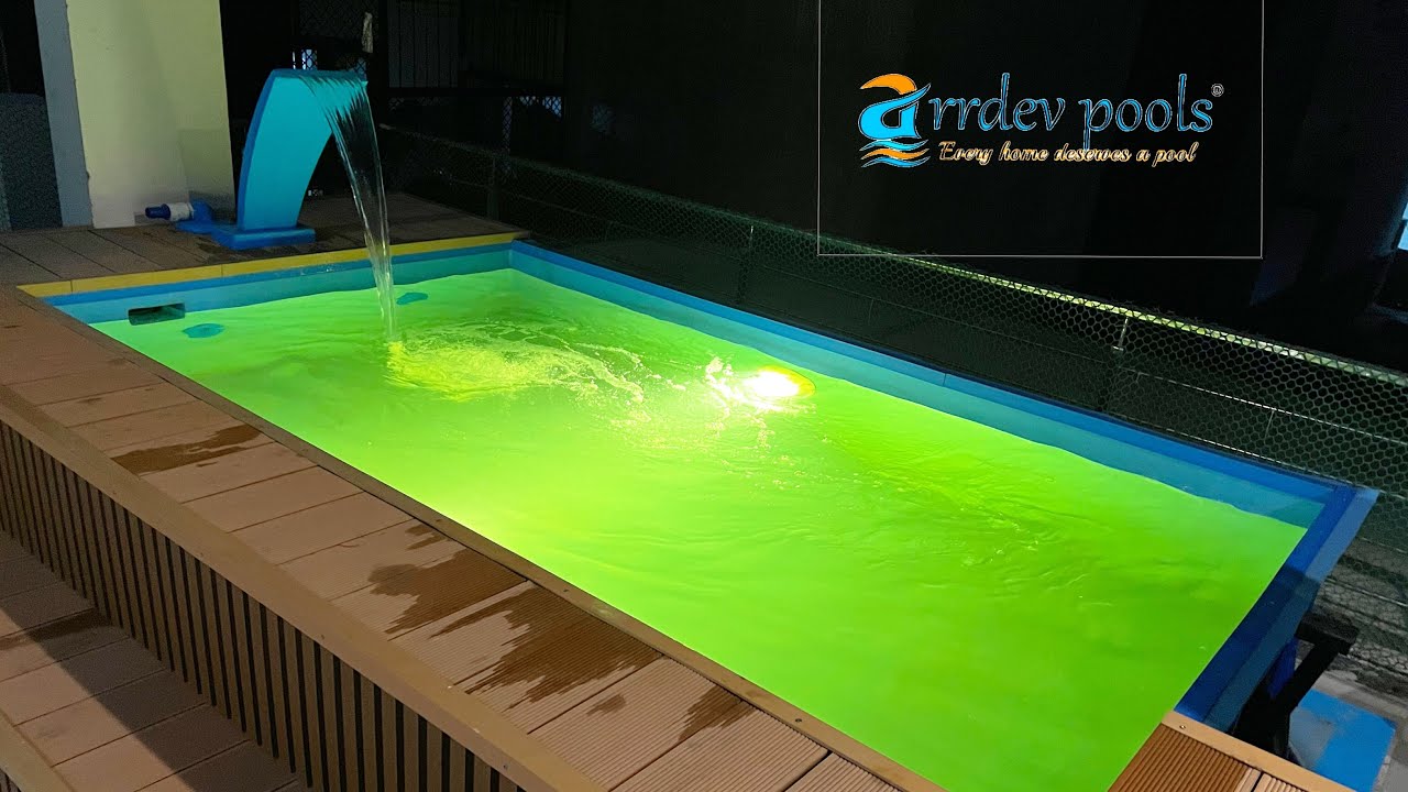 Above ground roof top swimming pools 12*6*2.25 feet - YouTube