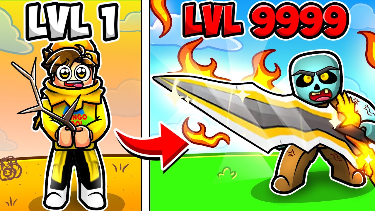 We Upgrade From NOOB To GOD Sword In ROBLOX - YouTube