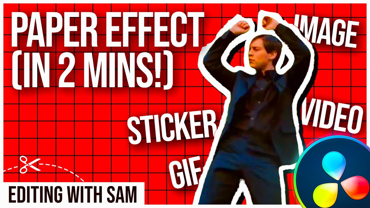 FREE Paper Animation Plugin for VIDEOS and PNGs in DaVinci Resolve 18 ...