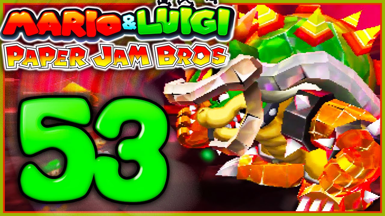 MARIO & LUIGI PAPER JAM BROS. Part 53 End-Boss: Bowser + Papier Bowser ...