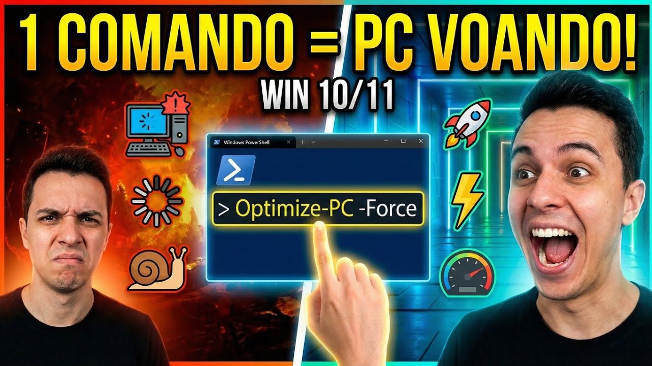 OTIMIZE o Windows 10/11 com 1 COMANDO | PC Mais Rápido (Fácil) - YouTube