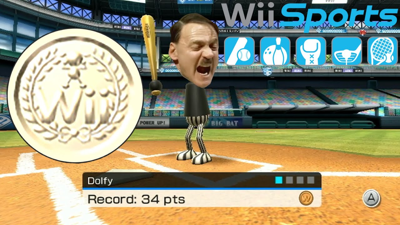 Hitler Tries to Get A Platinum Medal in Wii Sports Part 2 - YouTube