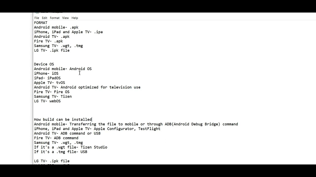 Software build file format and how To install-Samsung TV, LG TV, Apple ...