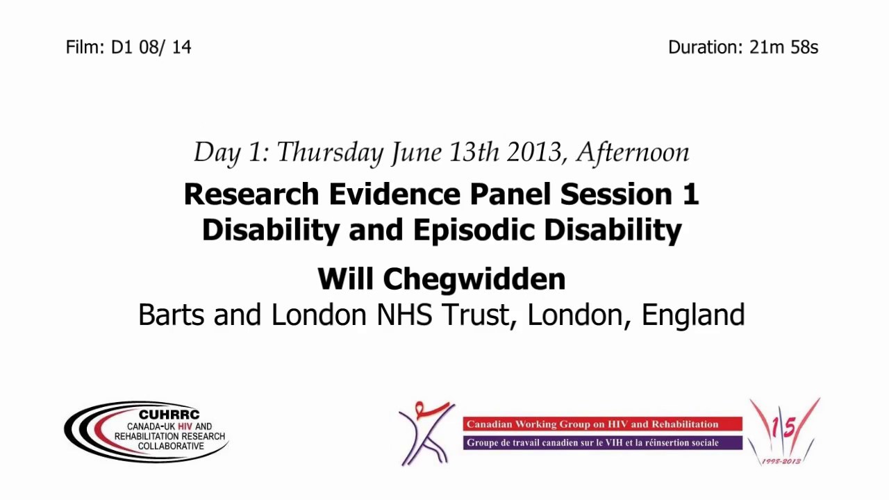 Will Chegwidden - CIHRRC Forum 2013 - YouTube