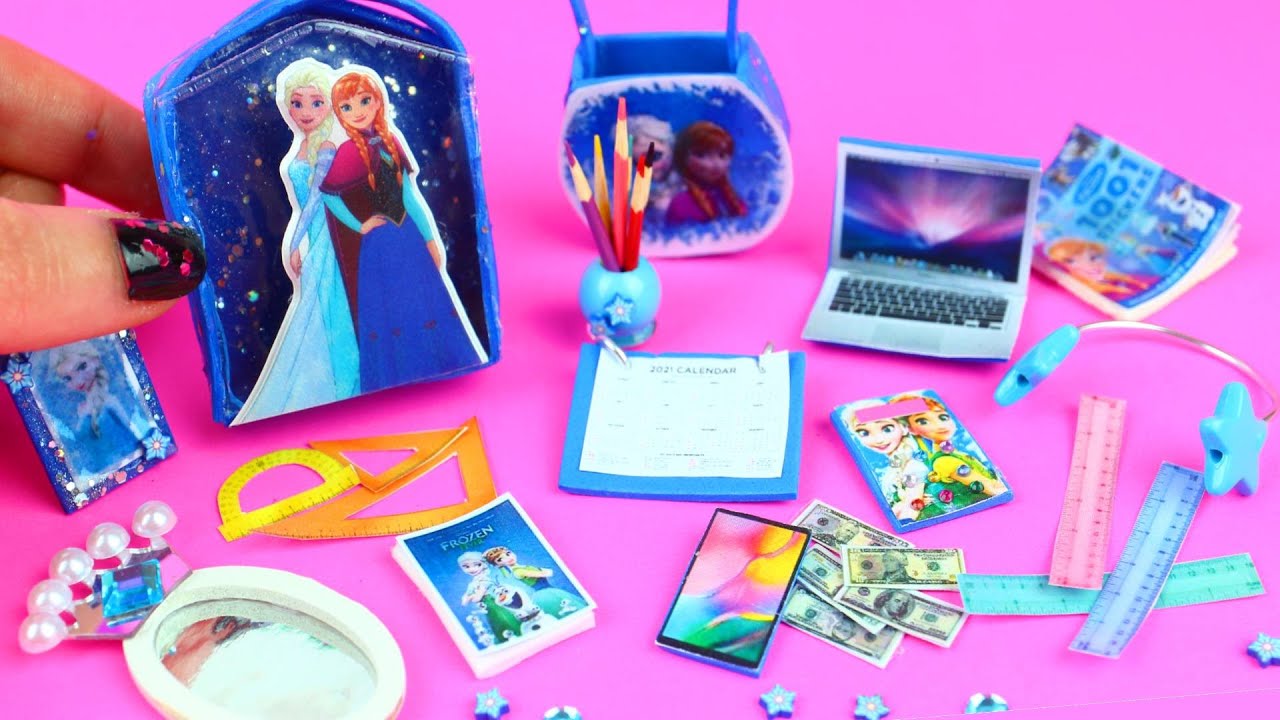 15 Fun and Fantastic Frozen Crafts for Your Elsa Doll - YouTube