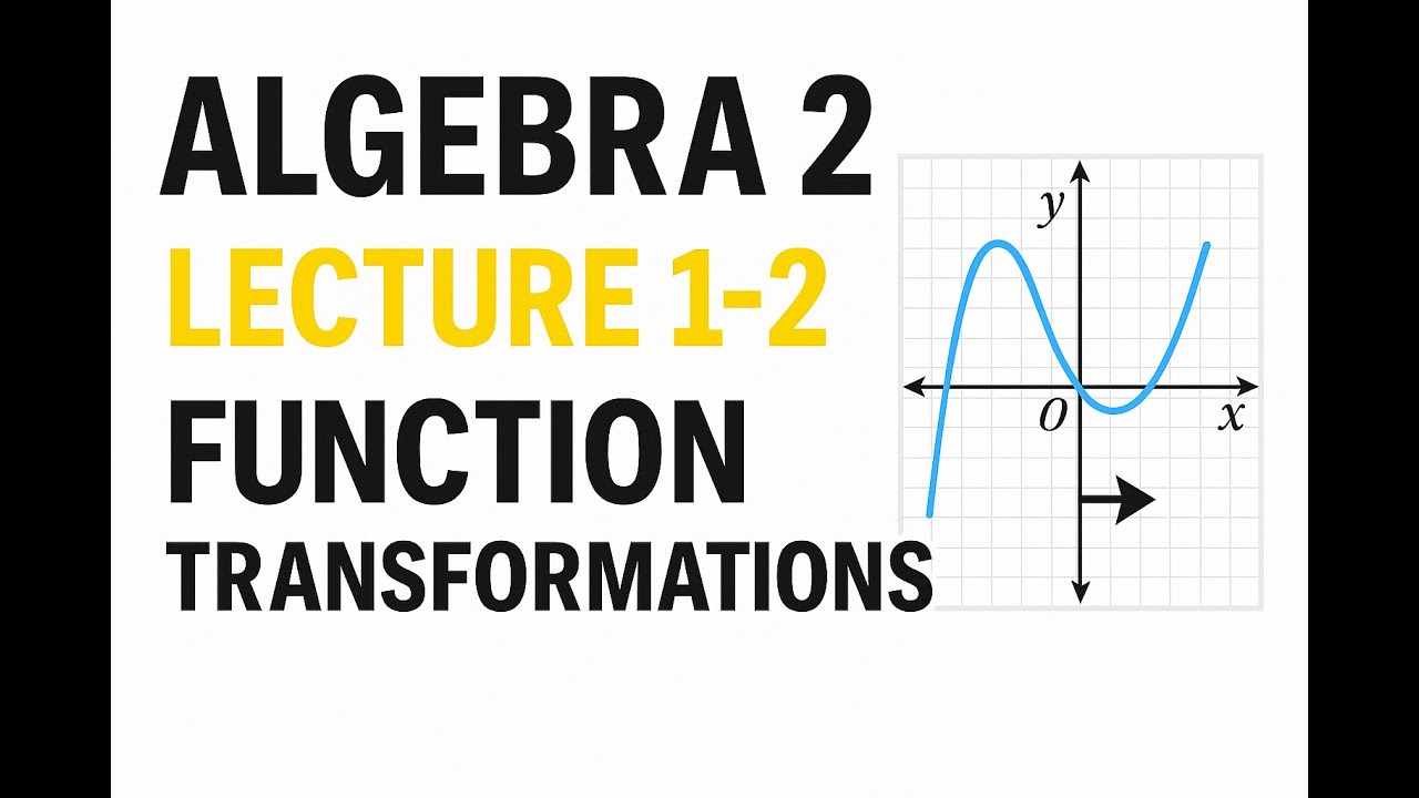 Algebra 2 basics 1-2 Function Transformation - YouTube