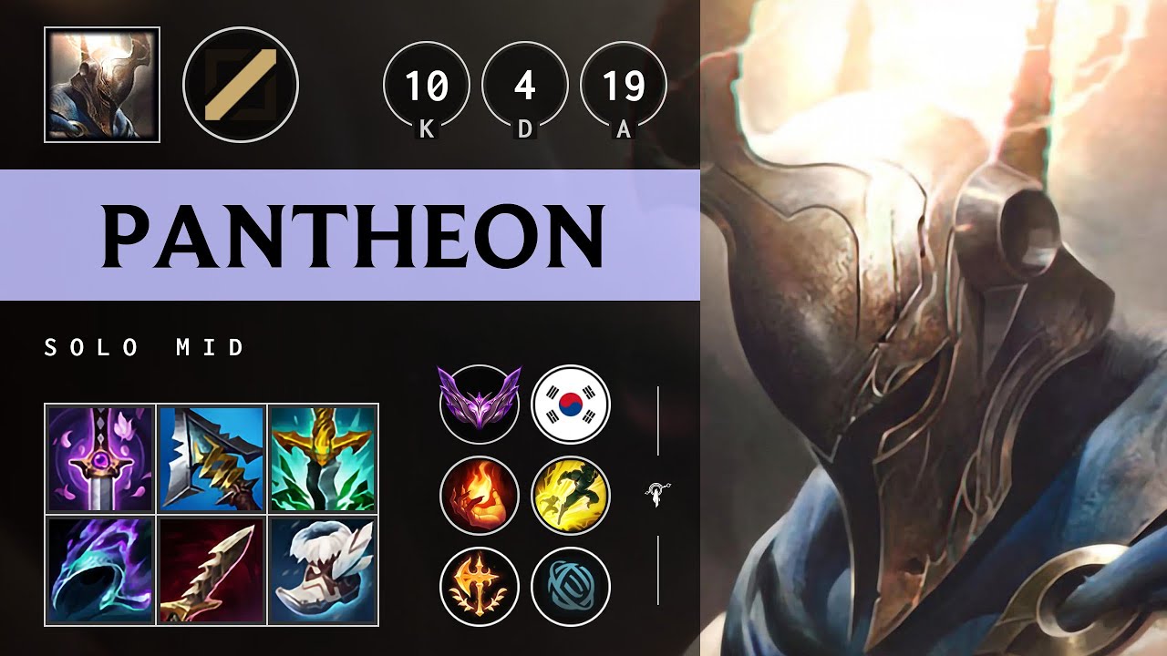Pantheon Mid vs Aurora: Unstoppable - KR Master Patch 14.19 - YouTube