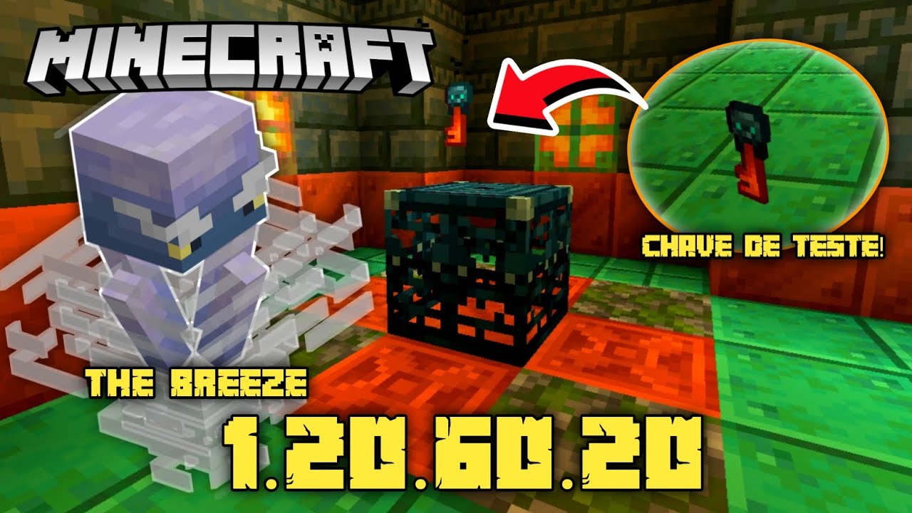 MINECRAFT 1.21 THE BREEZE CHEGOU 1.20.60.20 NOVA DUNGEON E MAIS - YouTube