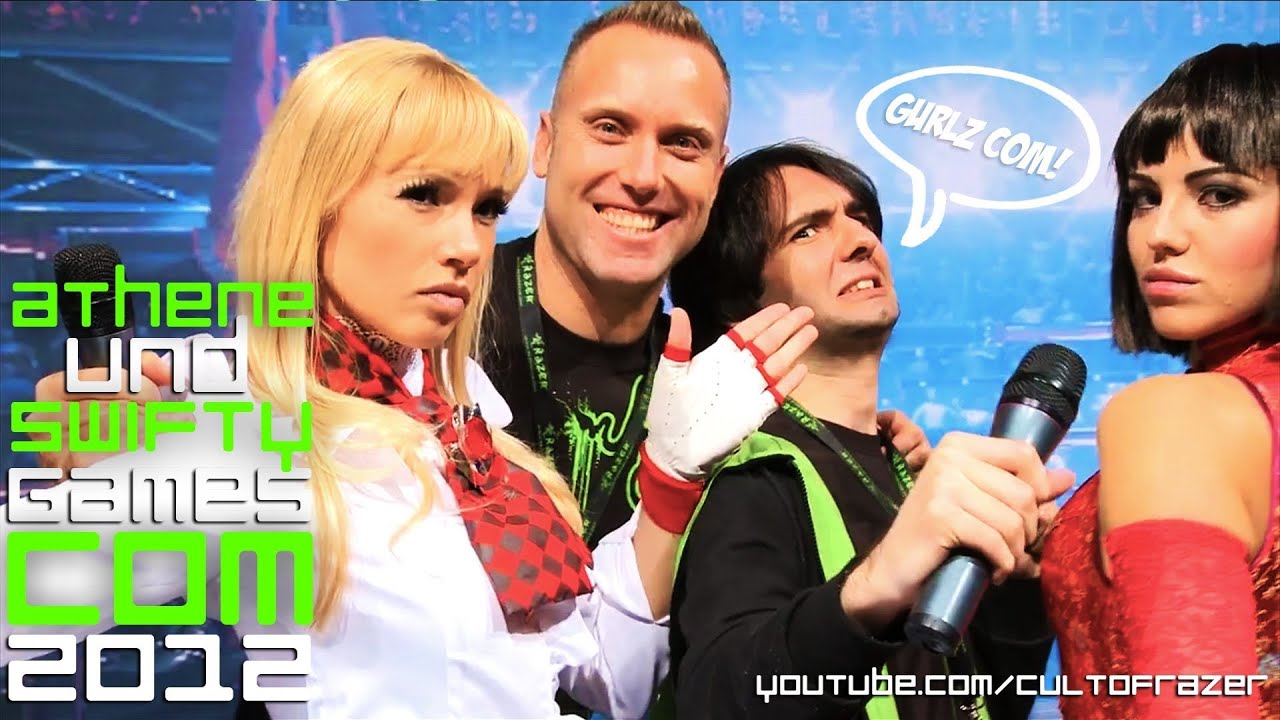 The Return of Athene UND Swifty - Razer @ Gamescom 2012 - Day 1 - YouTube