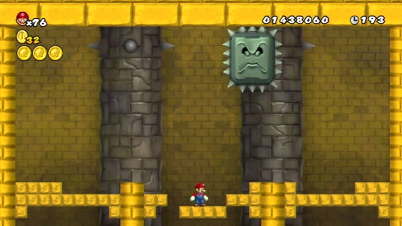 Let's Play Newer Super Mario Bros. Wii [NSMBW-Hack] - Part 9 - Thwomp's ...
