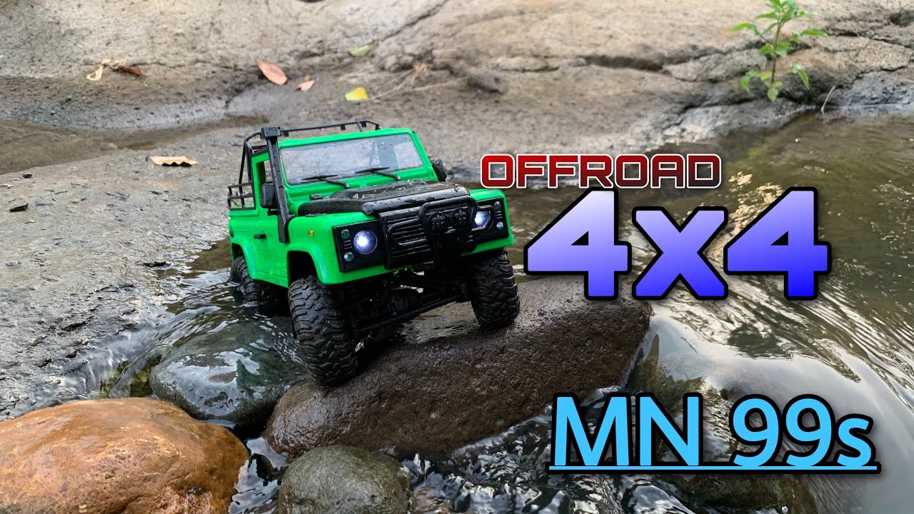 RC Car Off Road 4x4 Adventure | Jeep MN99S Menerjang Arus Sungai Deras ...