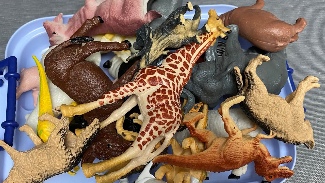 Satisfying Animal Toy Unboxing ASMR! Tiger, Lion, Panda & More in 4 ...